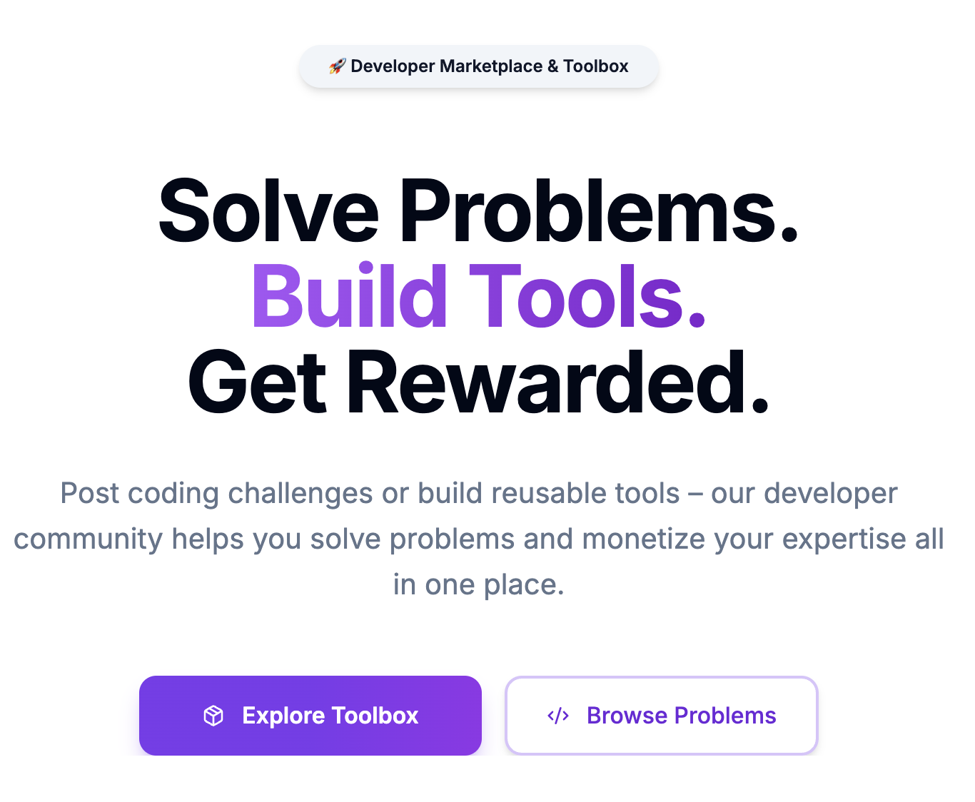 DevSolve — Solve Problems & Share Developer Modules